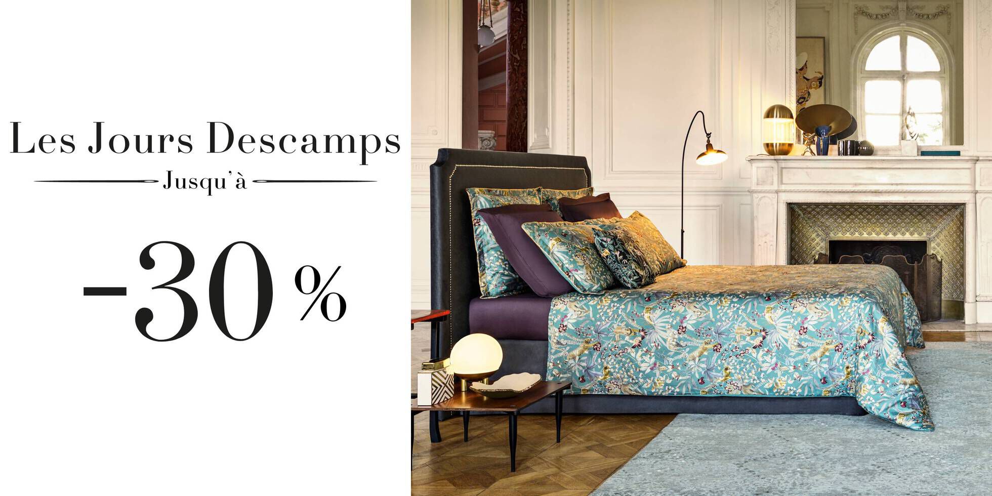 Linge de lit, bain et décoration haut de gamme - Descamps