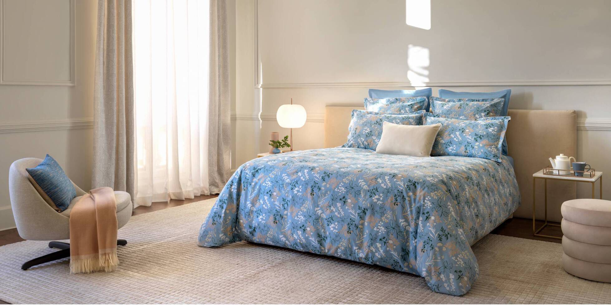 Linge de lit, bain et décoration haut de gamme - Descamps